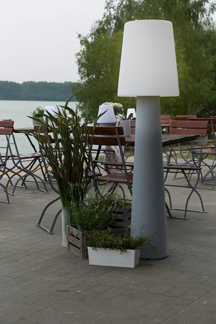 Elegantes Solar Stehlampe Outdoor Tchibo Fotos